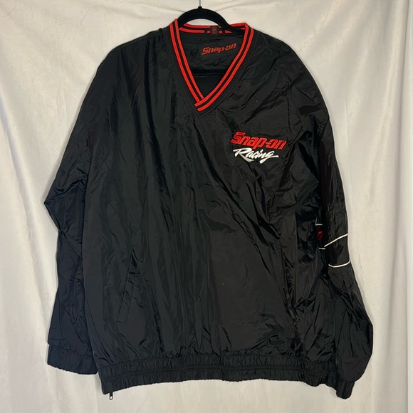 snap on | Jackets & Coats | Snap On Racing Windbreaker Vneck Xl | Poshmark